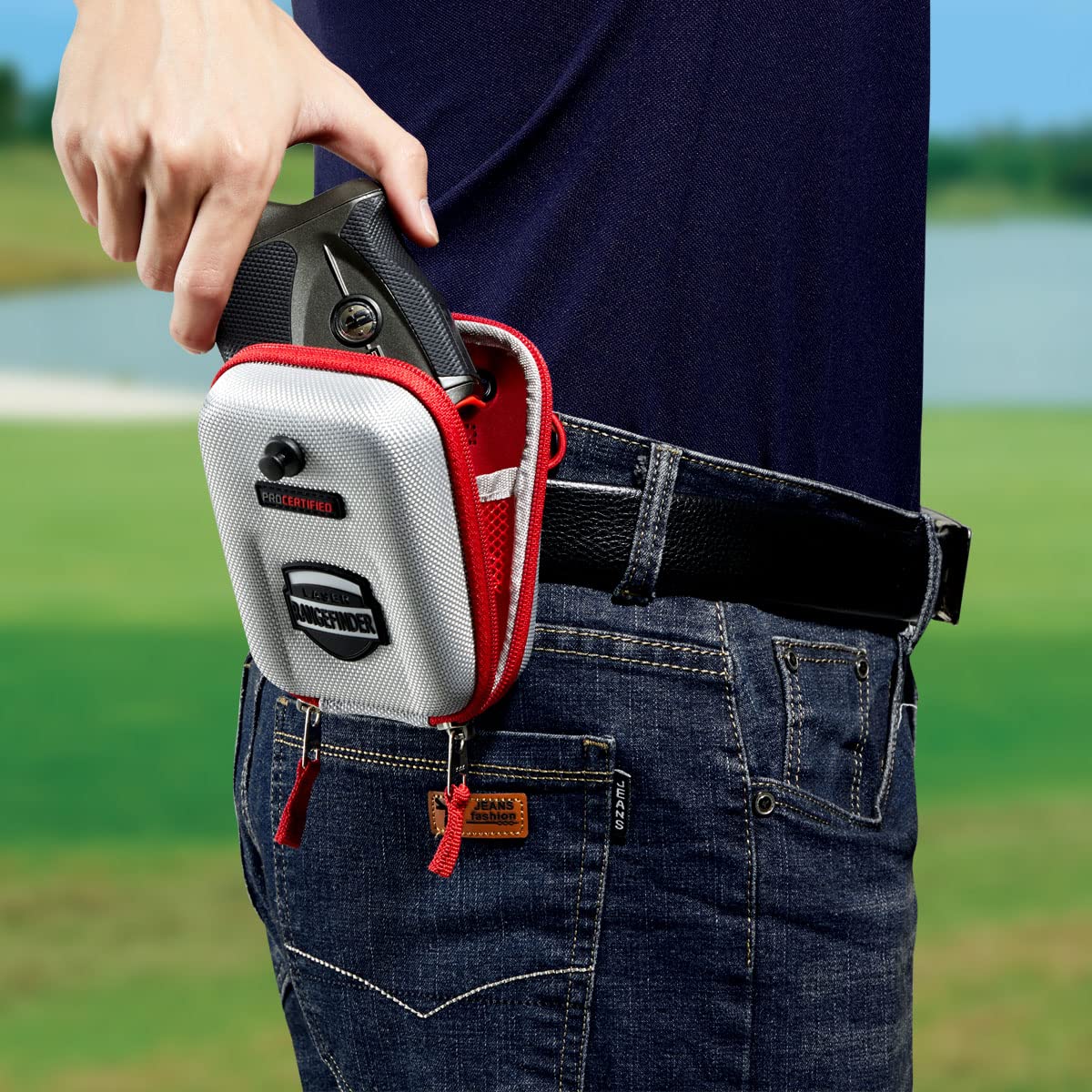 JAWEGOLF Golf Rangefinder Hard Shell Carry Case Box EVA Bag Compatible with Callaway 300 Pro & Bushnell V6 V5 V4 V3 V2 Pro X2 Pro XE Or Others Rangefinder (Silver)