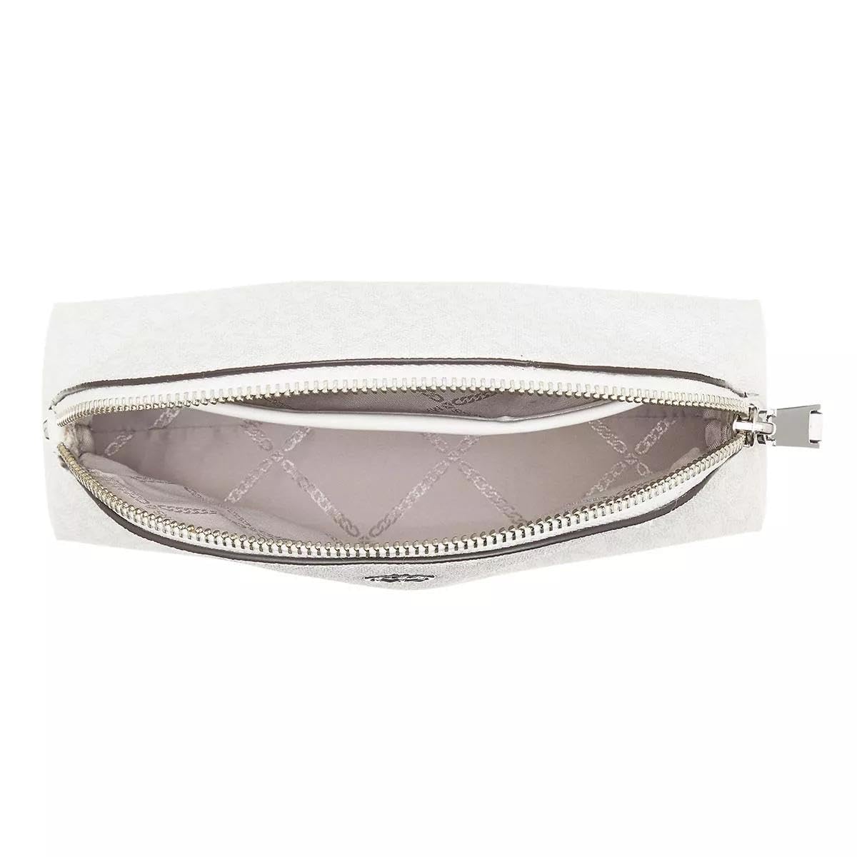 Michael Kors Heritage Womens Large Logo Travel Leather Zip Pouch Bag (OPT/ALLUM)