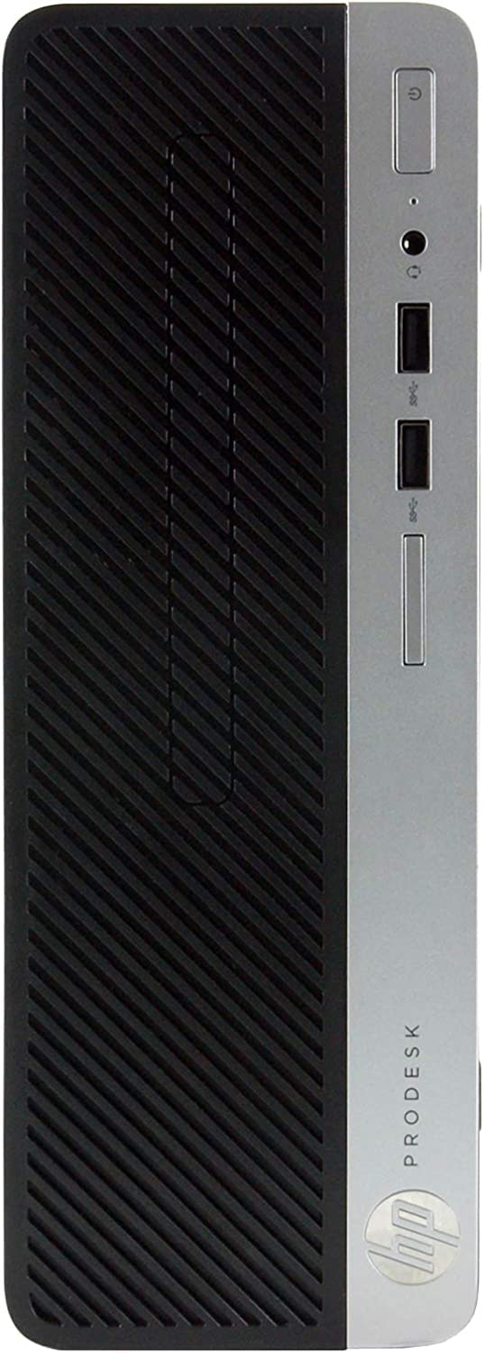 HP ProDesk 400G4 SFF Home and Business Desktop, Pentium G4400 3.4GHz, 16GB DDR4 RAM, 1TB SSD, DVD, VGA, Windows 10 Pro 64bit (Renewed), Black