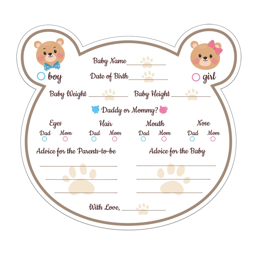 Party to Be Baby Shower Predictions and Advice Cards (25 PCS)