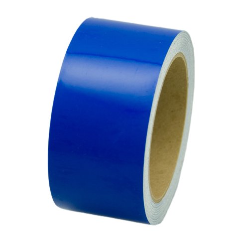 INCOM Manufacturing: RST103 Engineer Grade High Visibility Reflective Adhesive Tape, 2 inch x 30 ft., Blue â indoor / outdoor on railings, trailers, post