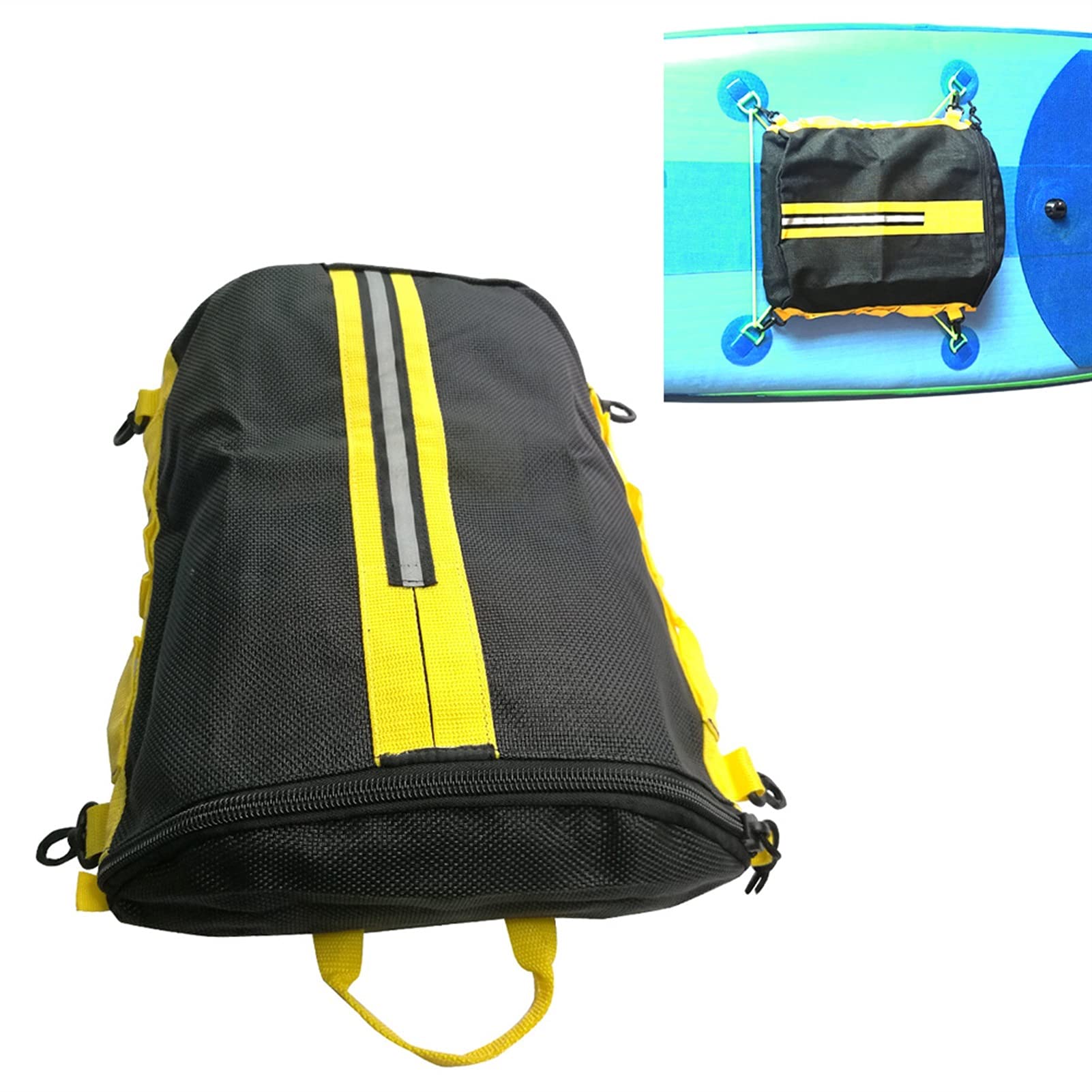 kgjskj Kayak Kayak SUP Paddleboard Mesh Deck Bag for Boat Canoe Rafting Stand Up Paddle Board Deck Pocket Storage Bag (Color : 2PC)