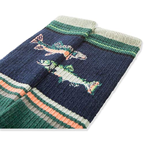 KAVU Moonwalk Mid Crew Socks: Comfort and Durability for Your Active Lifestyle - Go Fish