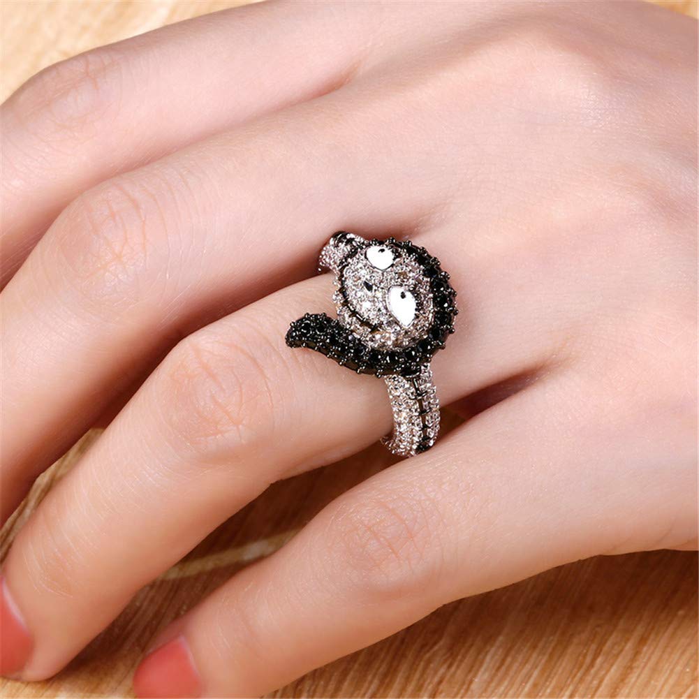 Jeulia " Sally from Nightmare Before Christmas Rings for Women 925 Sterling Silver Diamond Ring Halloween Jewelry Promise Rings for Her Anniversary