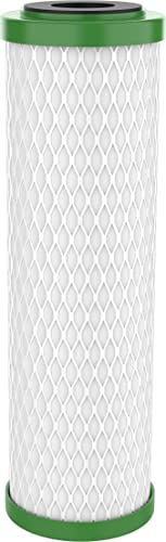 Pentair Pentek CBR2-10R Carbon Water Filter, 10-Inch, Under Sink Carbon Block Multi-Media Replacement Cartridge with Built-In Flow Restrictor, 10" x 2.5", 0.5 Micron