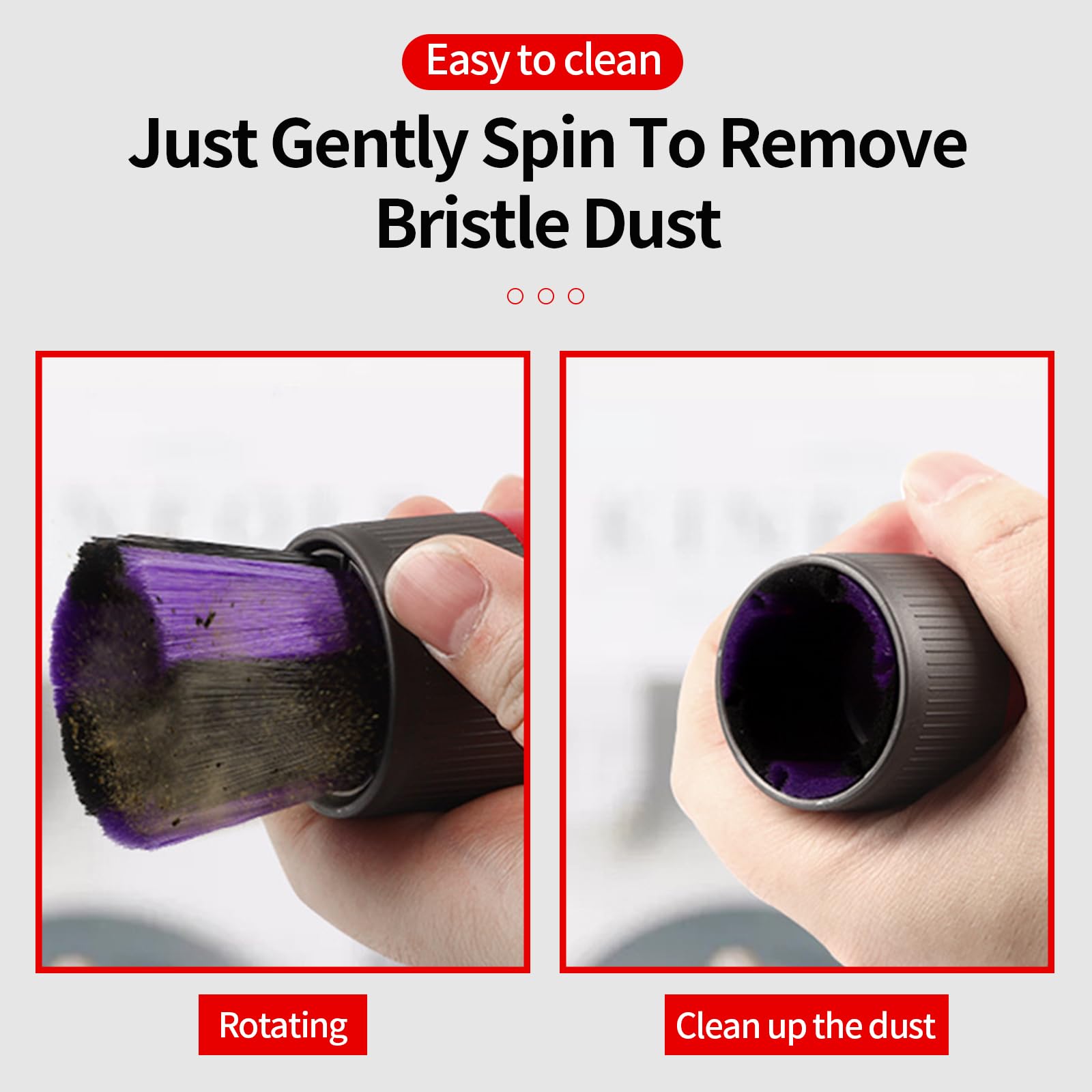 Jaswqaz Traceless Dusting Brush Compatible with Dyson V7 V8 V10 V11 V15 V12 SV12 SV15 Vacuum Cleaner Replacement Part, Soft Bristle Dust Removal Brush