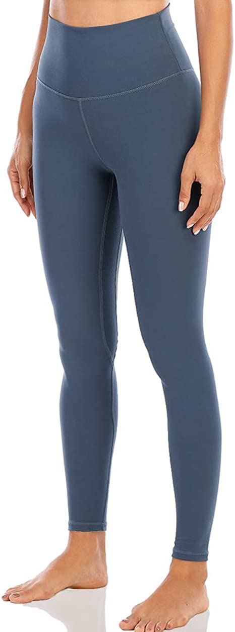Mainstar Women High Waisted Workout Leggings,Squat Proof Tummy Control Running Yoga Pants with Inner Pocket 2XL Blue