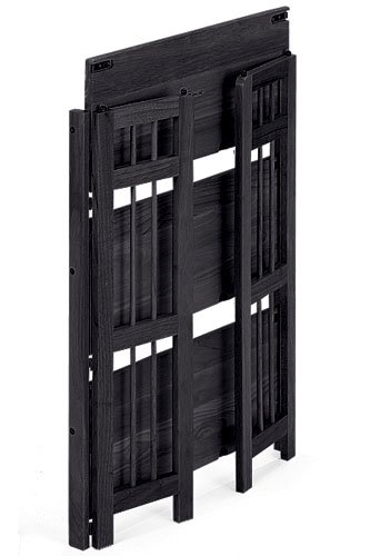 Home Decorators Collection Mission Style 38 x 27.5 Inch Natural Folding/Stacking Bookcase, 27.5" W, Natural