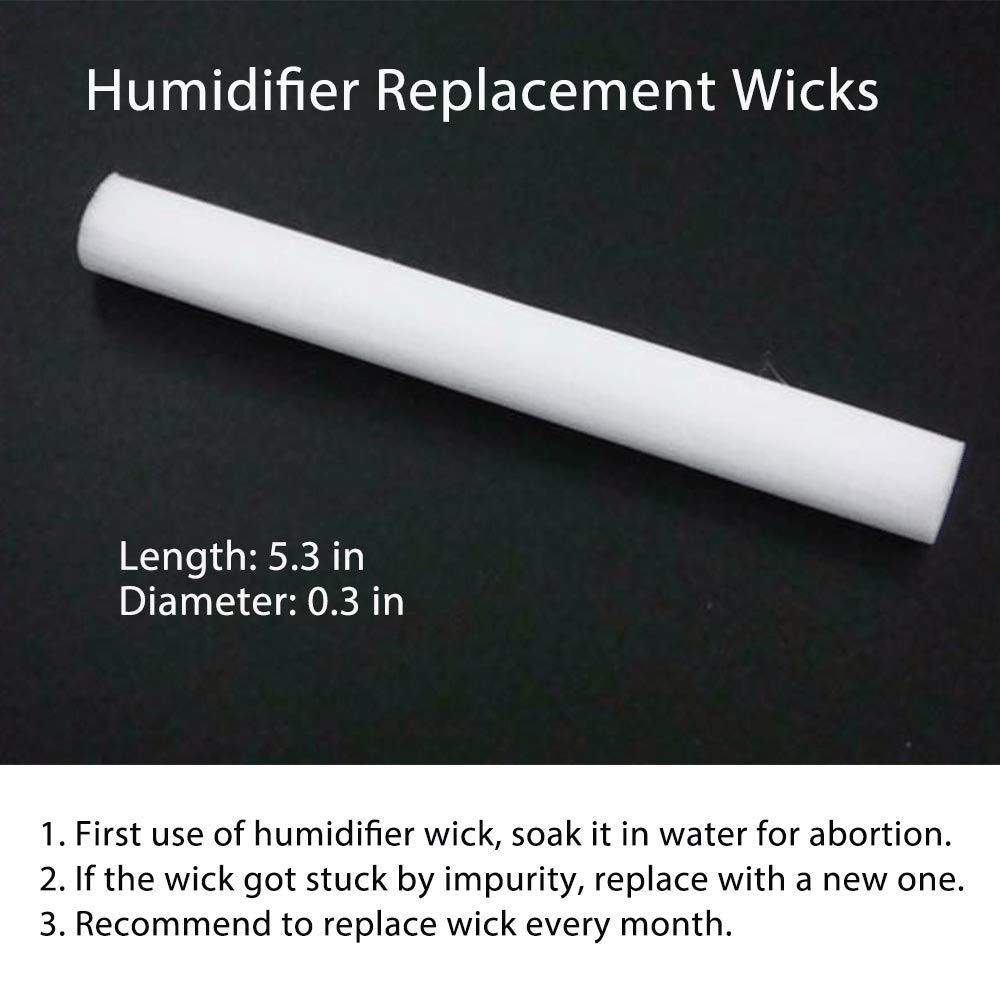 Humidifier Sticks Cool Mist Humidifier Refill Sticks for Mini Portable Humidifier in Home Car Office Travel Baby Room Humidifier Replacement Wicks (30 Pack)