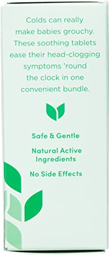 Infant and Baby Cold Medicine, Hyland's Baby Tiny Cold Tablets, Day & Night Value Pack, Decongestant and Cough Relief, 250 Quick-Dissolving Tablets