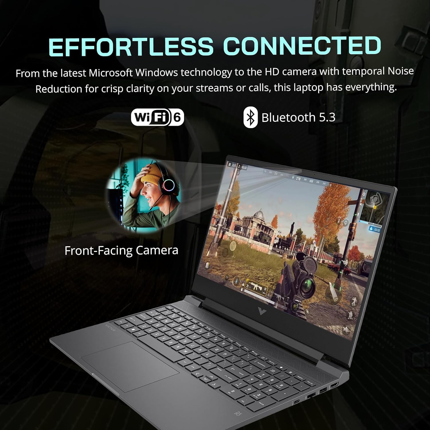 HP Victus Gaming Laptop 2023 Newest, 15.6" FHD 144Hz Display, AMD Ryzen 5 7535HS Processor, NVIDIA GeForce RTX 2050 Graphics, 64GB DDR5 RAM, 2TB SSD, with Mouse, Backlit Keyboard, Windows 11 Home