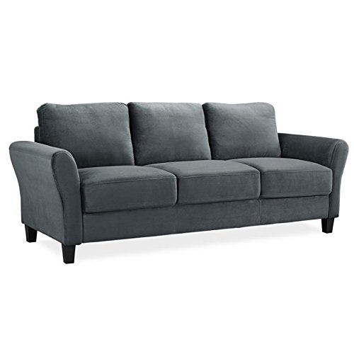 Home Square Set of 3 Sofa and Accent Chairs in Gray