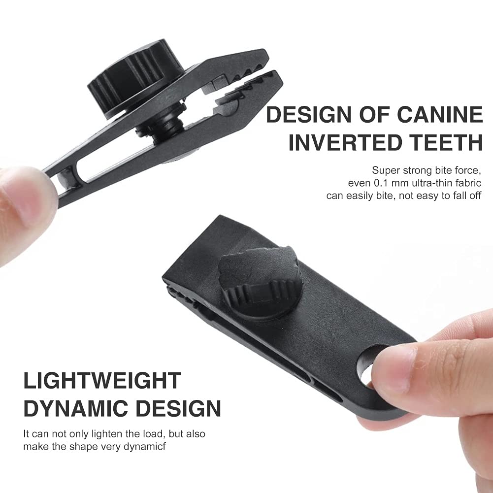 LMMDDP 20Pcs Tent Clip Adjustable Nylon Heavy Duty Windproof Awning Clamp Outdoor Camping Fixed Tent Clip Jaw Grip Trap