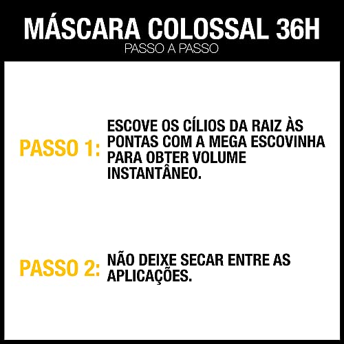 Maybelline Volum' Express Colossal Waterproof Mascara Makeup , Very Black, 1 Count