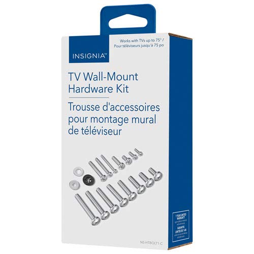 Insignia TV Wall-Mount Hardware Kit - Model Number: NS-HTBOLT1-C
