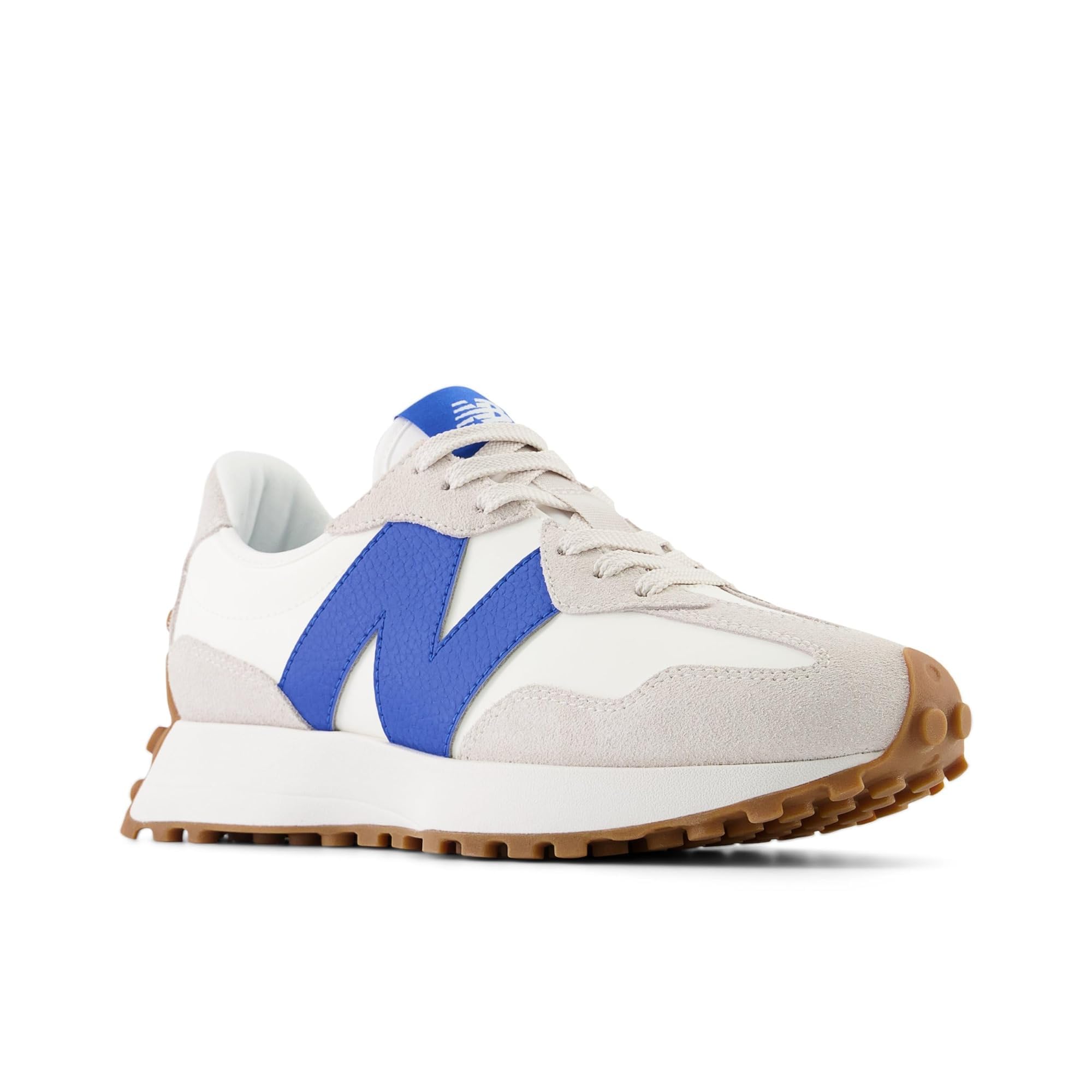 New Balance Men's 327 Sneakers, Marblehead/Team Forest Green, 10 Medium US