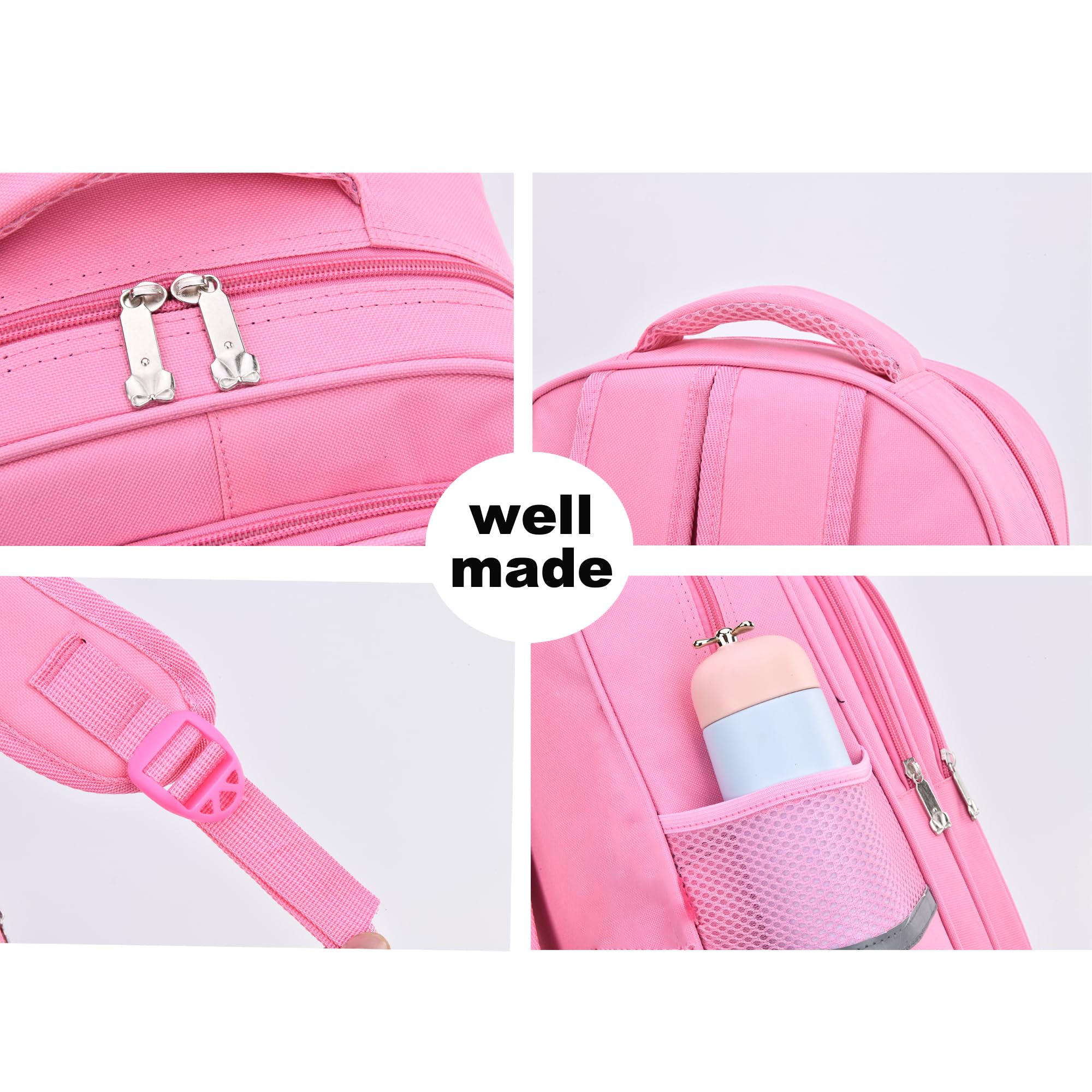 HSD Hope Surged 15.5" Kids Backpacks for Girls Kindergarten Preschool Elementary School Bag Girls Backpack Lightweight Cute Large Capcity