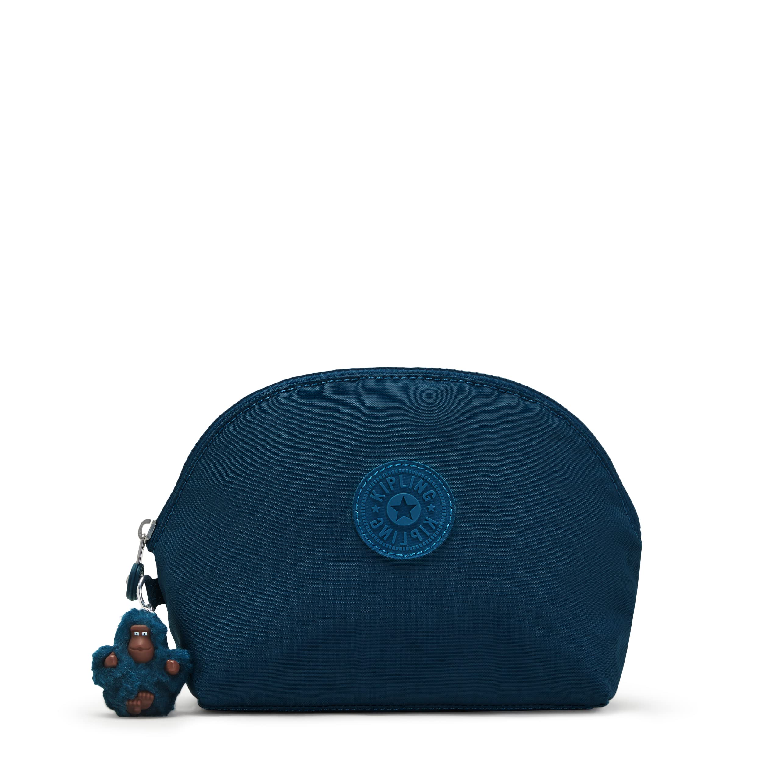Kipling Womens Women's Zadok Pouch, Lightweight, Organize Accessories, Slip Compartments, Top Zip Closure, Nylon Pouch, Night Teal Tonal, 8 L x 6.38 H 3.75 D US