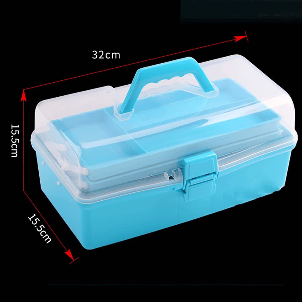 LMMDDP Fishing Gear Accessories Storage Box Portable Box Multifunctional Plastic Three-layer Fishing Tool Box Storage Box