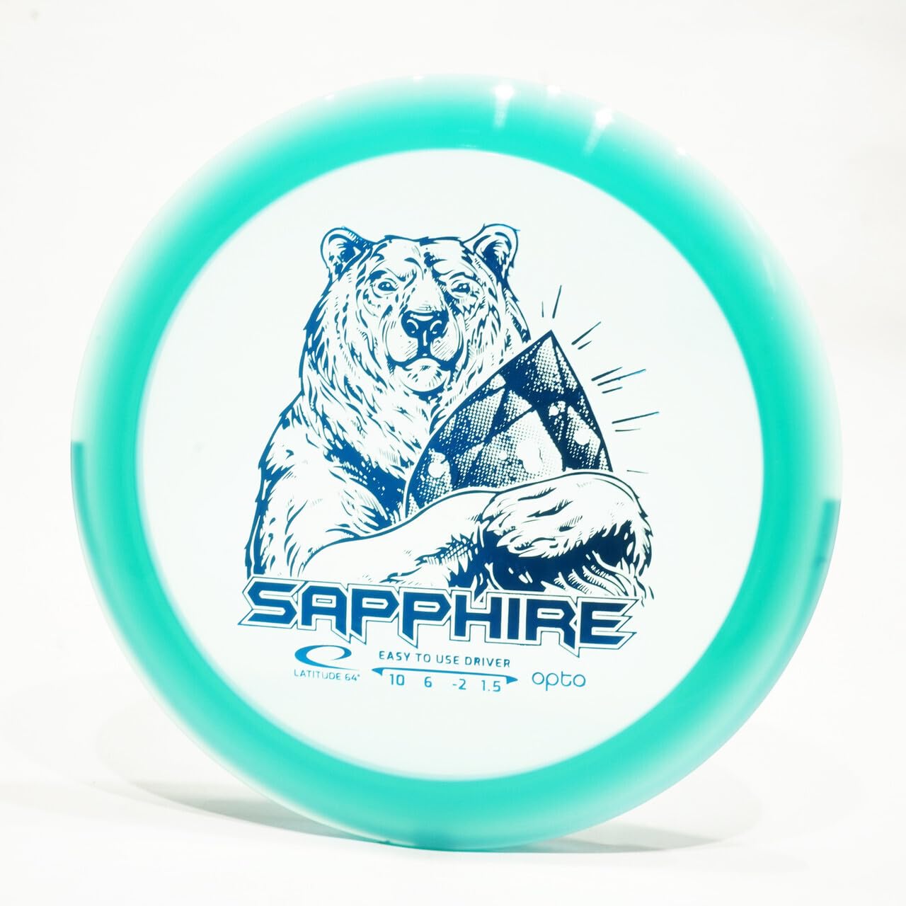 Latitude 64 Sapphire (Opto) Driver Golf Disc, Pick Weight/Color [Stamp & Exact Color May Vary] Orange 160-166 Grams