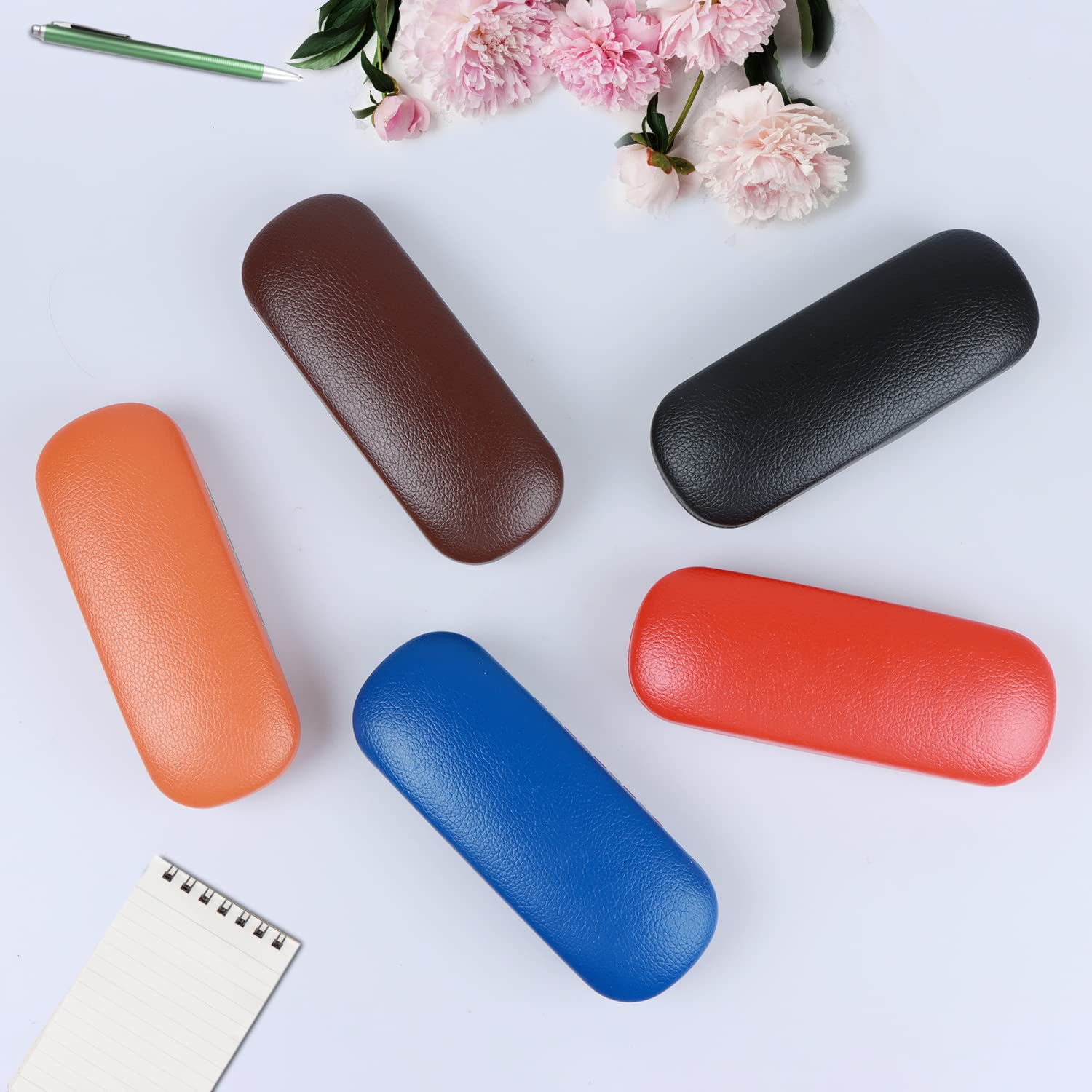 KRORAS Hard Glasses Case For Men & Women, Unisex Hard Shell Eyeglasses Protector Cases BLACK