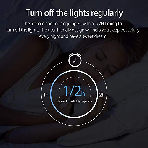 IYUNXI Ceiling Fan Light - Flush Mount Bladeless Fan Lights 16inch Remote Dimmable LED 3 Speed for Indoor/Outdoor Bedroom, Kitchen, Living Room. (20)