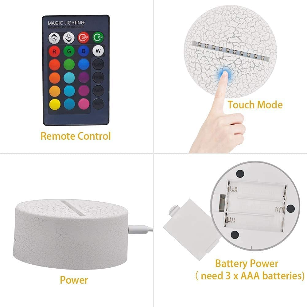 MELAO Basketball 3D Led Illusion Lamp Slam Dunk Night Light for Kids Remote & Smart Touch 16 Colors Changing Shooting A Basket Toys Gifts with Acrylic+ABS Base for Basketball Lovers