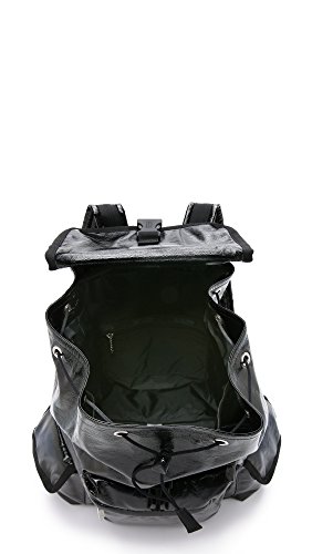 LeSportsac Voyager Backpack, Black Crinkle Patent, One Size
