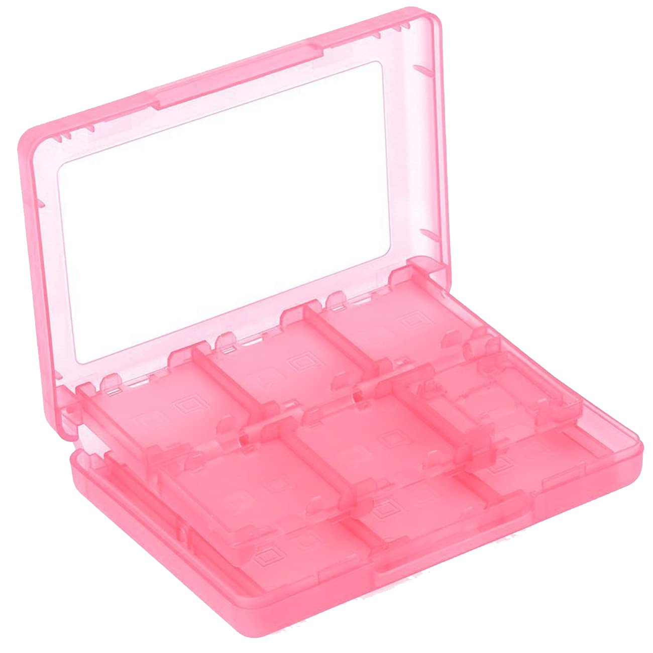 Luniquz DS Game Holder Game Card Organizer Carry Case for Nintendo DS, DS Lite, 3DS, New 3DS, Dsi, Dsi XL, Blue+Pink