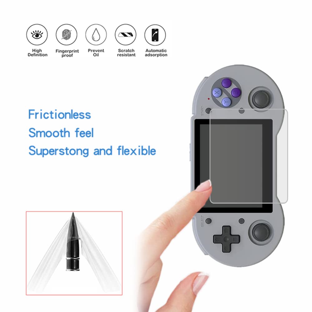 MIHENCE [ 3PCS ] Mihence Compatible with RG353P Screen Protector, PET HD Protective Film for RG353P Handheld Game Console