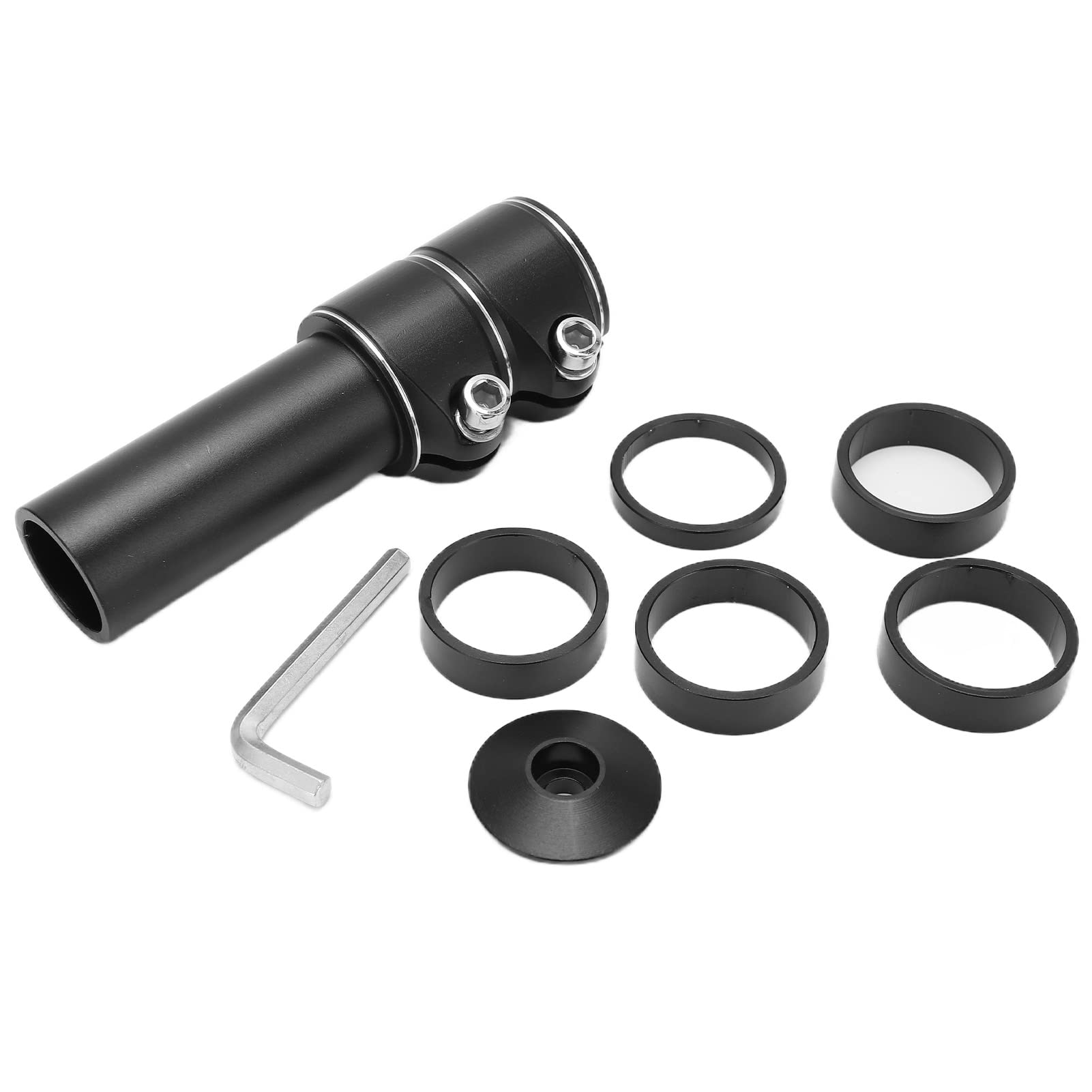 Mountain Bike Stem Extender, Reliable Aluminum Alloy Stem Extender Durable Bicycle Stem Extender High Strength for Mountain Bikes Road Bikes