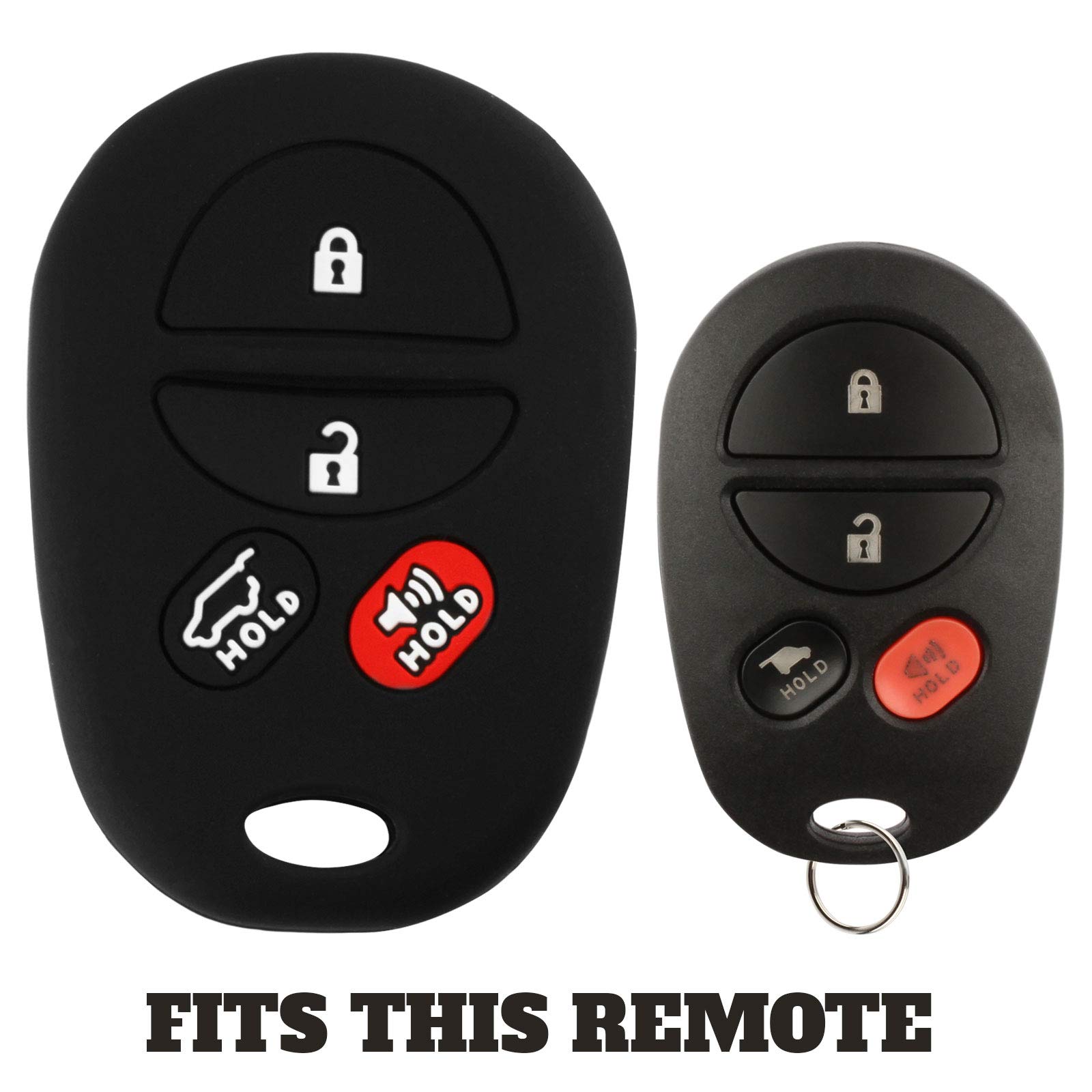 Key Fob Keyless Entry Remote Cover Protector for Toyota Suv (GQ43VT20T)