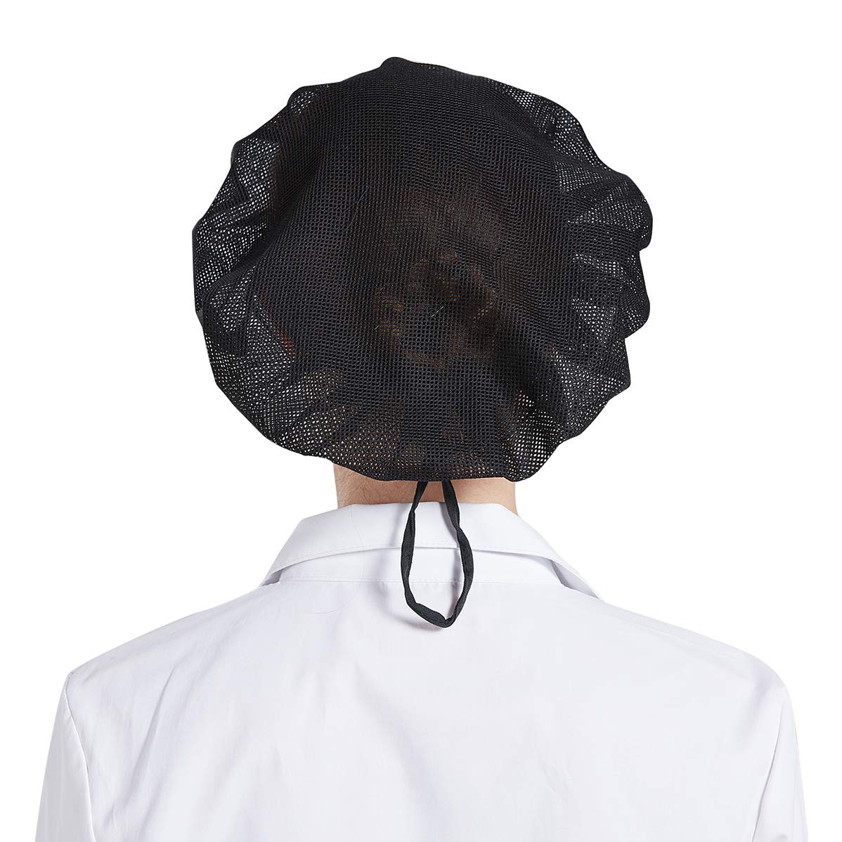 Nanxson 3pcs Chef Hat Kitchen hat Food Service Hair Nets Cooking Chef Cap CF9060 (Black, 3)