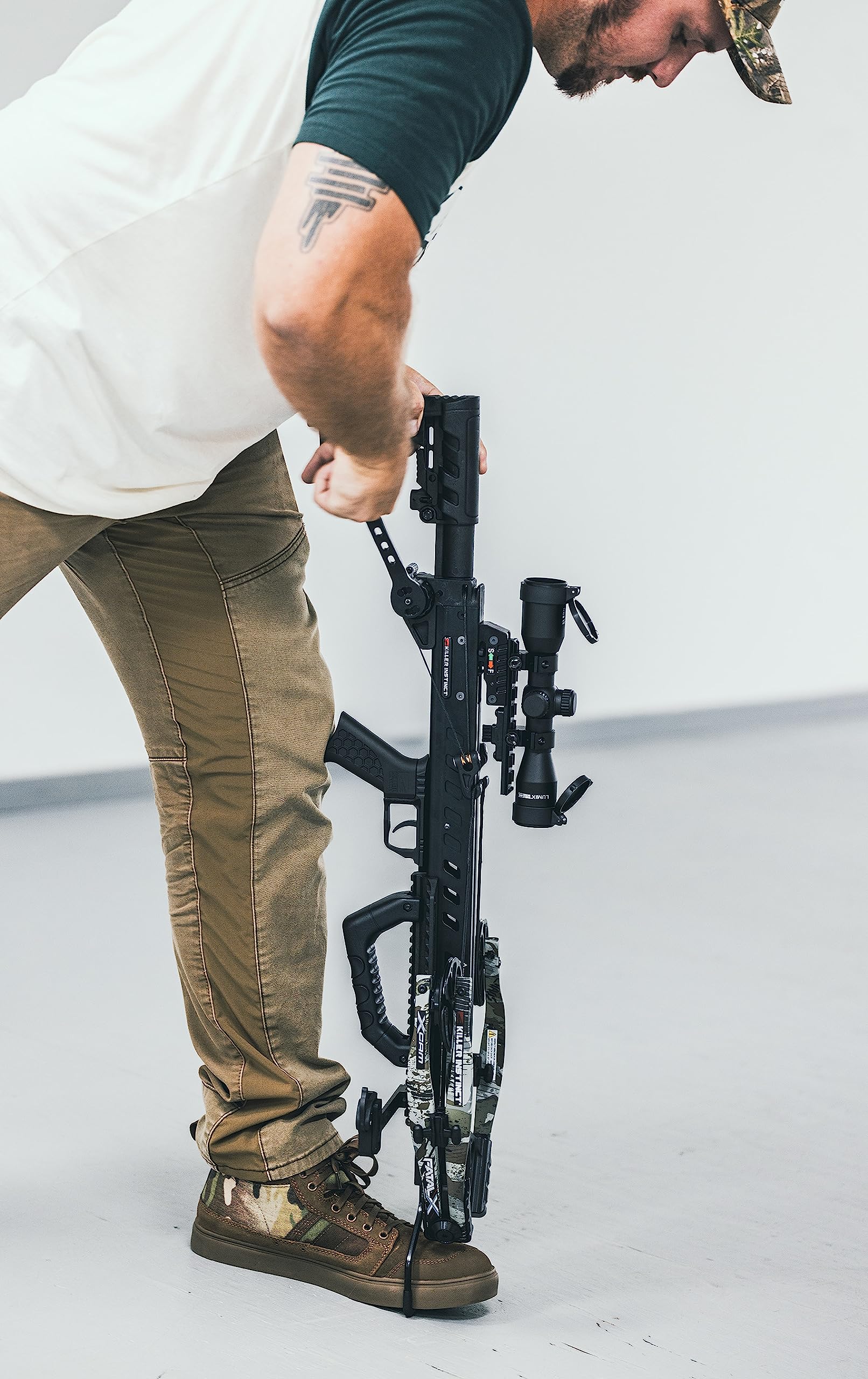 Killer Instinct Fatal-X Crossbow with RDC Crank Pro Package. The Best Narrow Limb Crossbow for Hunting!