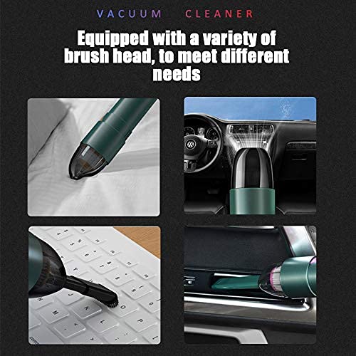 KeepTpeeK Handheld Computer Vacuum, Hand Vacuum Cordless Rechargeable Portable Car Vacuum Washable for Home Office Travel and Car