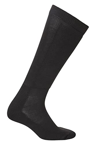 Mountain Warehouse Mens Winters Ski Accessories Set - Waterproof Gloves, Reversible Beanie, Socks Black Medium