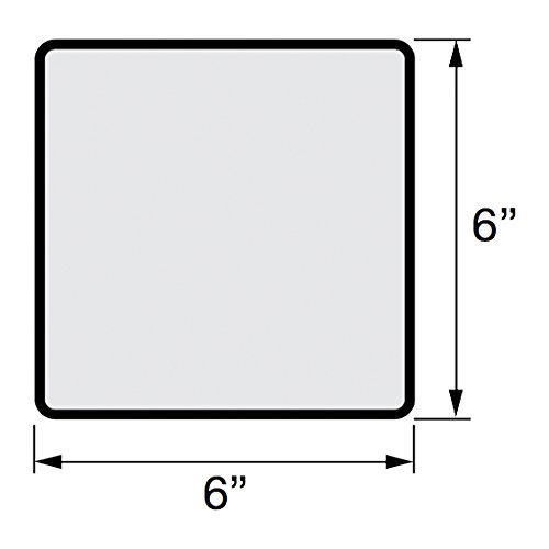 INCOM Manufacturing: Workplace Marker 6" Square, Orange (Pack of 25)