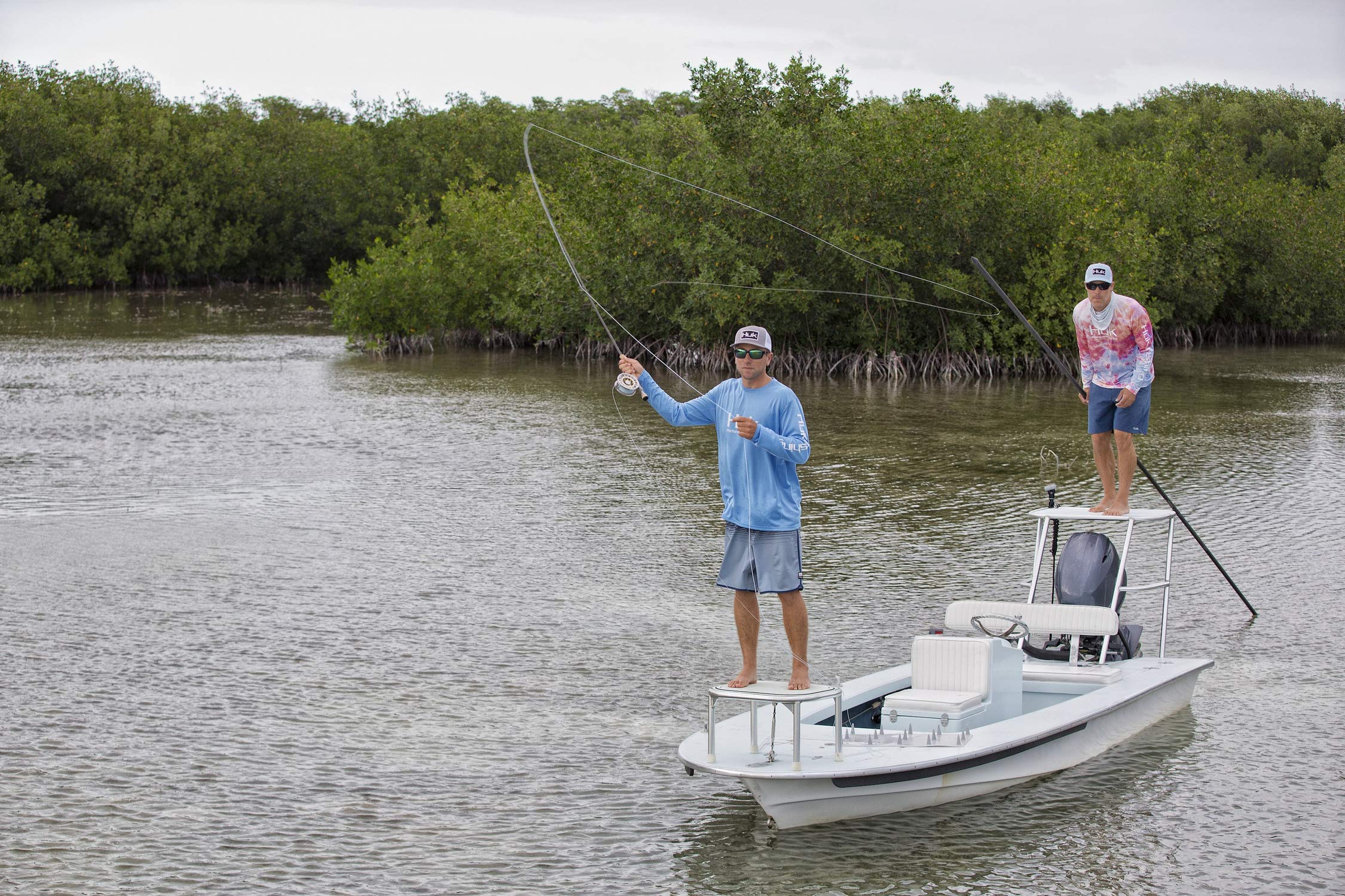 HUK Men's Classic 20" Boardshort | Quick-Drying Fishing Shorts, Sargasso Sea, 30