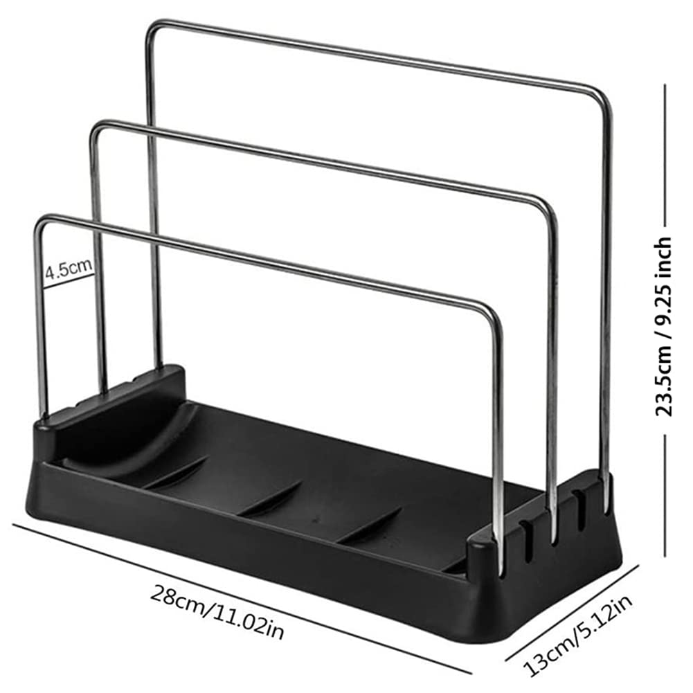 Jaquiain Cutting Boards Holder, Organizer Pantry Rack Bakeware Holder Chopping Board Organizer Kitchen Countertop Storage White