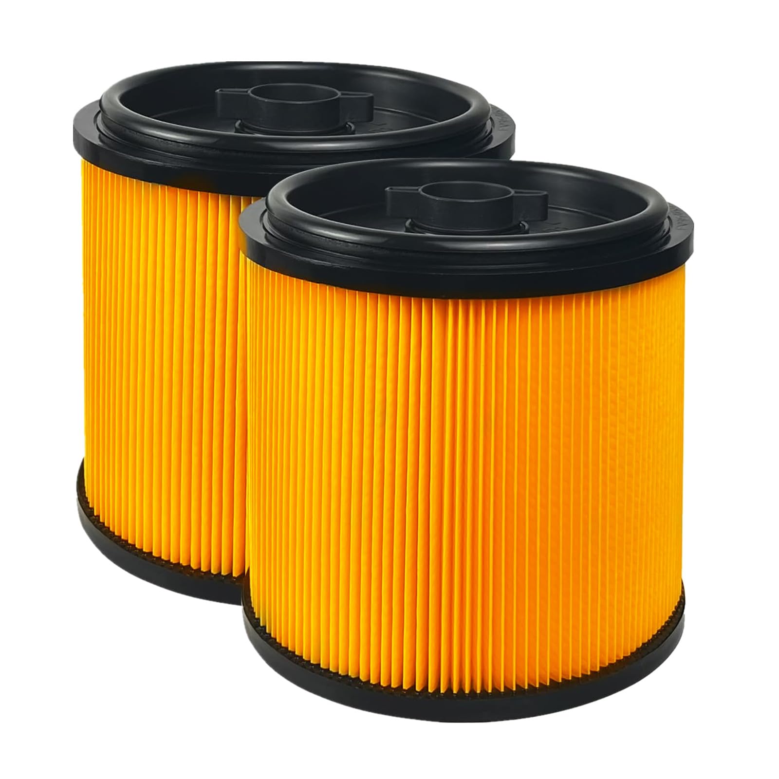 VCFS Replacement Filter Compatible with Vacmaster Standard Cartridge Filter Fits for 5 to 20 Gallon Wet Dry Vacuums (2 Packs)