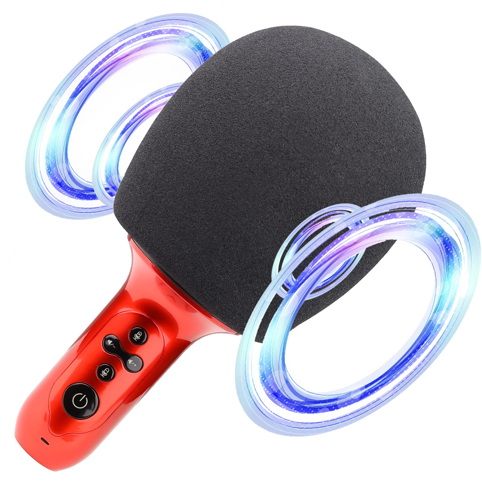 Nortix LAVESO Karaoke Microphone, Bluetooth Microphone, Microphone for Kids, Karaoke Microphone for Adults, Portable Karaoke Machine with Voice Changer, Best Gift for Kids and Adults
