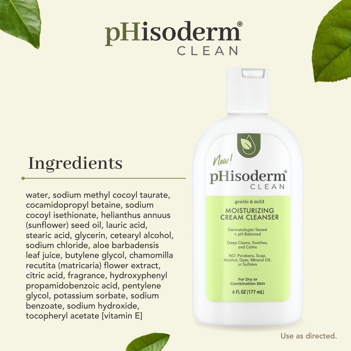 Phisoderm® Clean Moisturizing Cream Cleanser - 6 Fl Oz