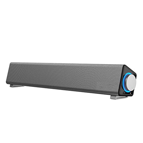 PBKINKM Soundbar 5.0 Speaker Powerful Drivers Subwoofer Wall Mount Home Theater System Support