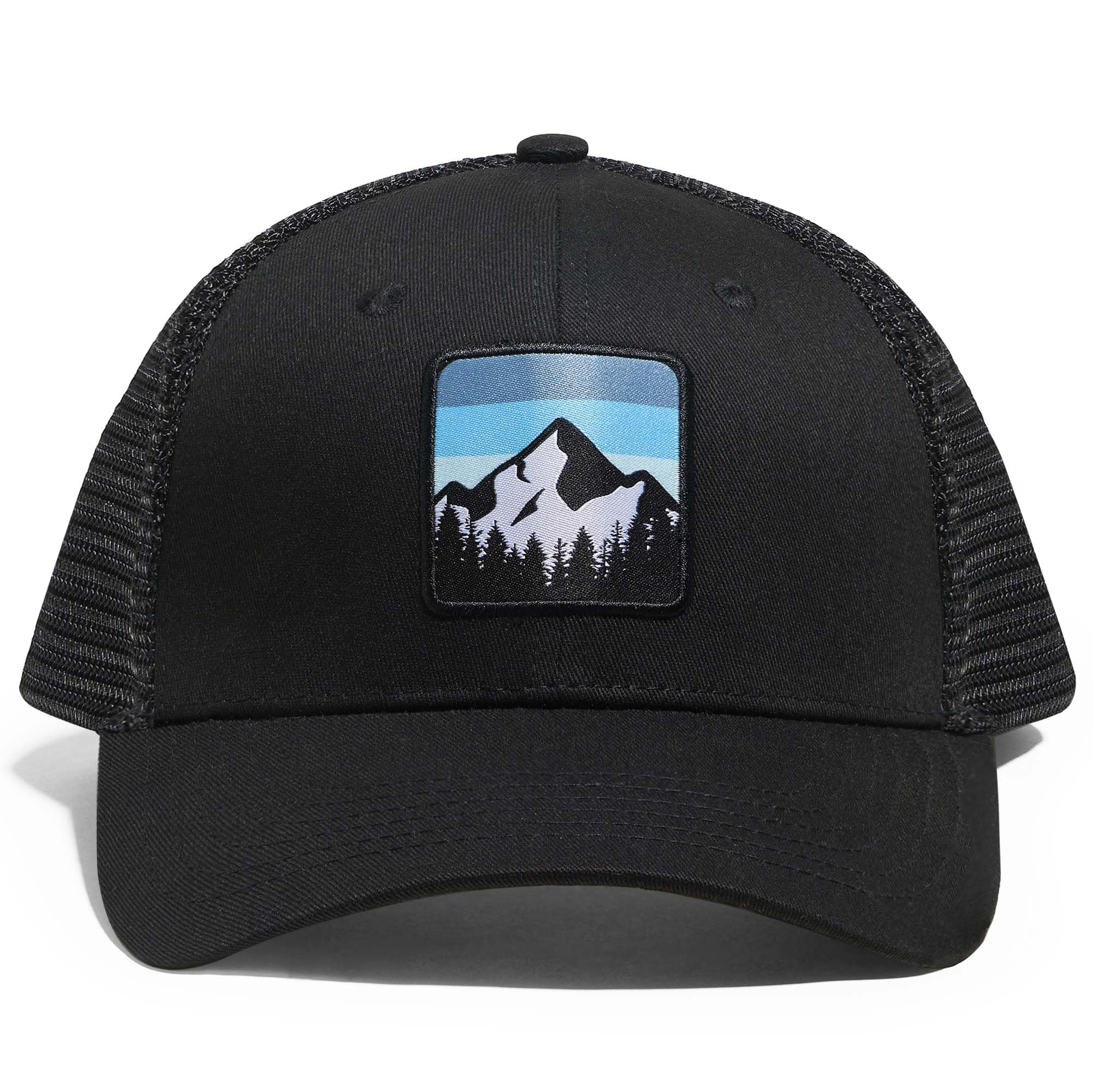 Mountains Sky Trucker Hat, Mesh Outdoor Hat for Men Women, Adjustable Snapback Baseball Cap