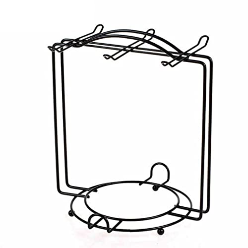 XWOZYDR Kitchen Water Draining Coffee Cup Plate Holder Storage Mug Hanging Rack Stainless Steel Black Drying Display Stand Organizer