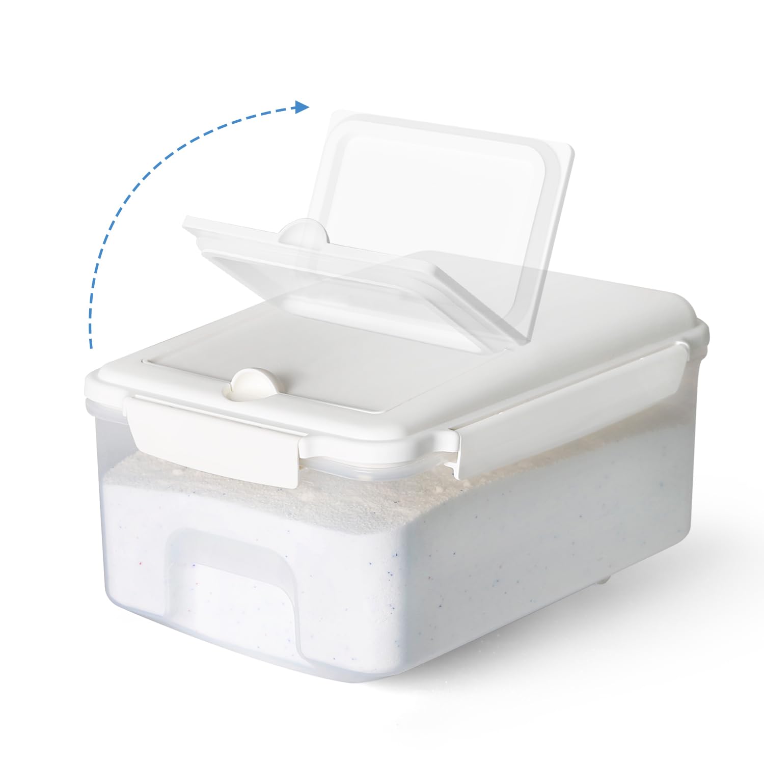 LivLab Rice Container - 10lbs Flour Dispenser with Lids & Cup BPA Free Kitchen Extra Large Storage Containers Cat/Dog Food Storage Container (10lbs)