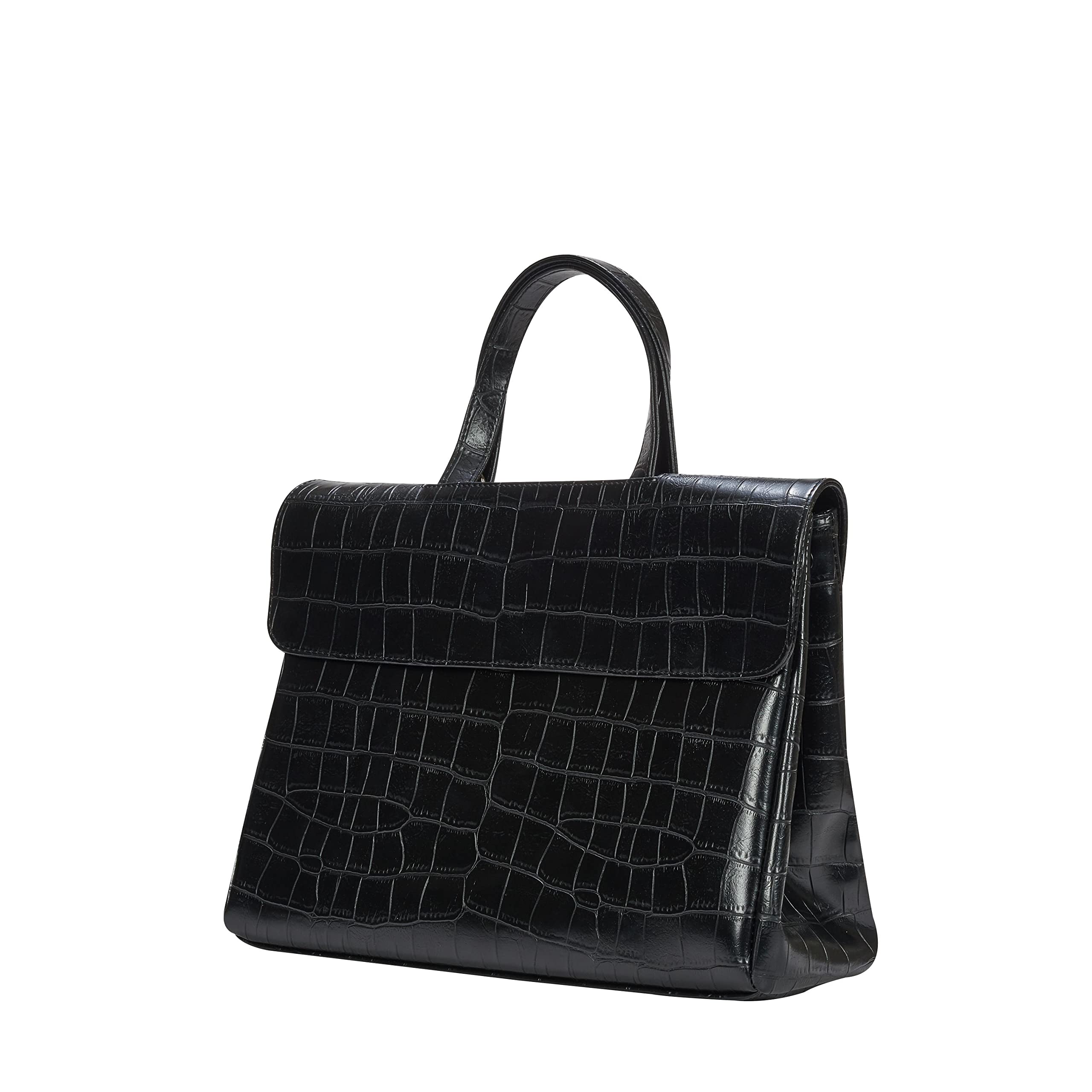 KWANI Wani Shoulder Tote Bags for Women and Ladies (Small, Black)