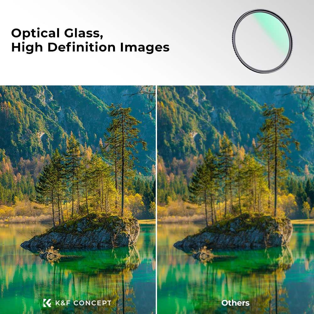 K&F Concept 77mm MC UV Protection Filter Slim Frame with 18-Multi-Layer Coatings for Camera Lens (K-Series)