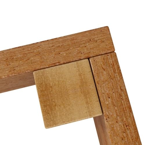 IULULU King Bed Frame, 12 Inch Solid Wood Platform Bed Frame, King Size Mattress Foundation with Wooden Slats Support, Easy Assembly, No Box Spring Needed, Pine