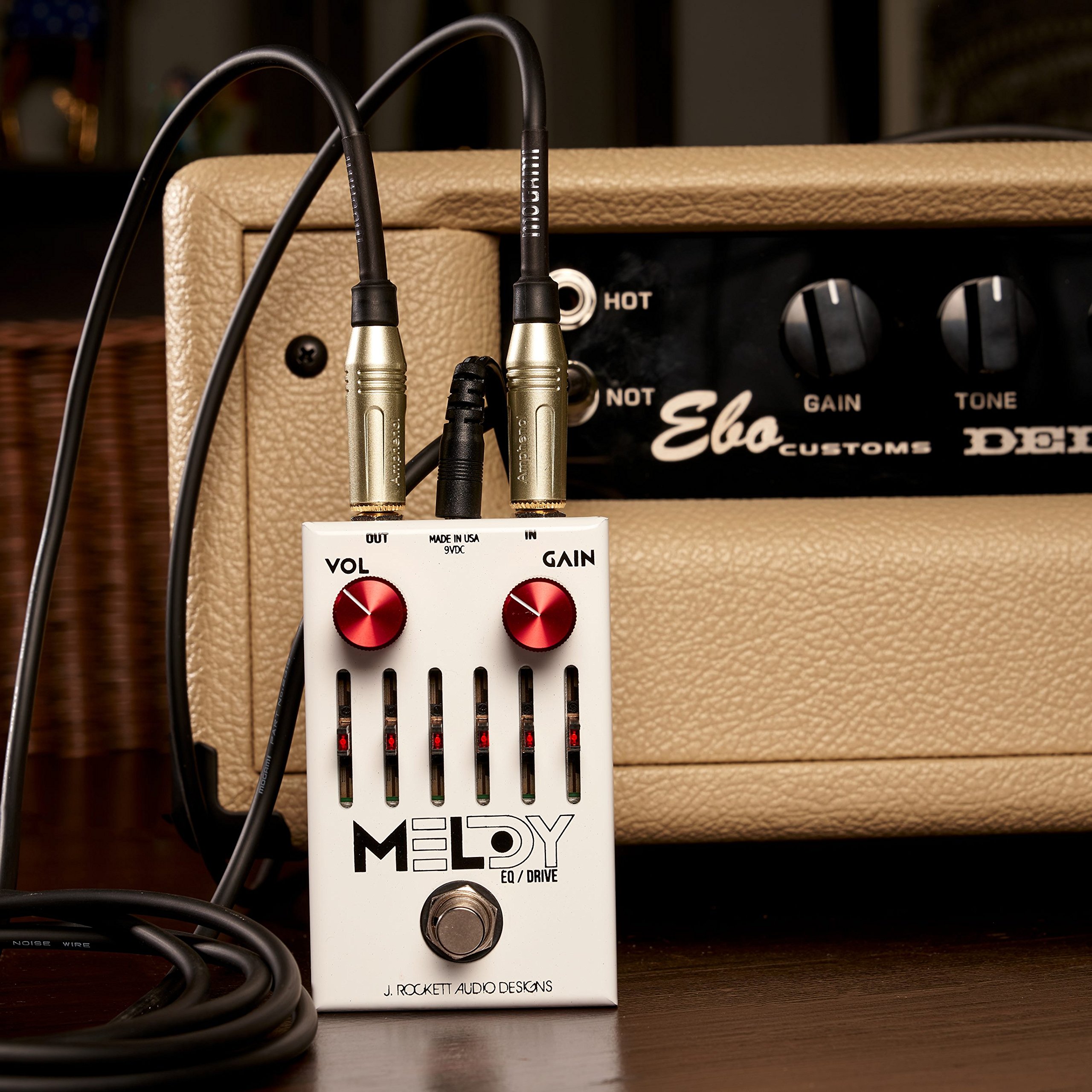 J. Rockett Audio Designs Q Series Melody Overdrive and 6-Band EQ Guitar Effects Pedal